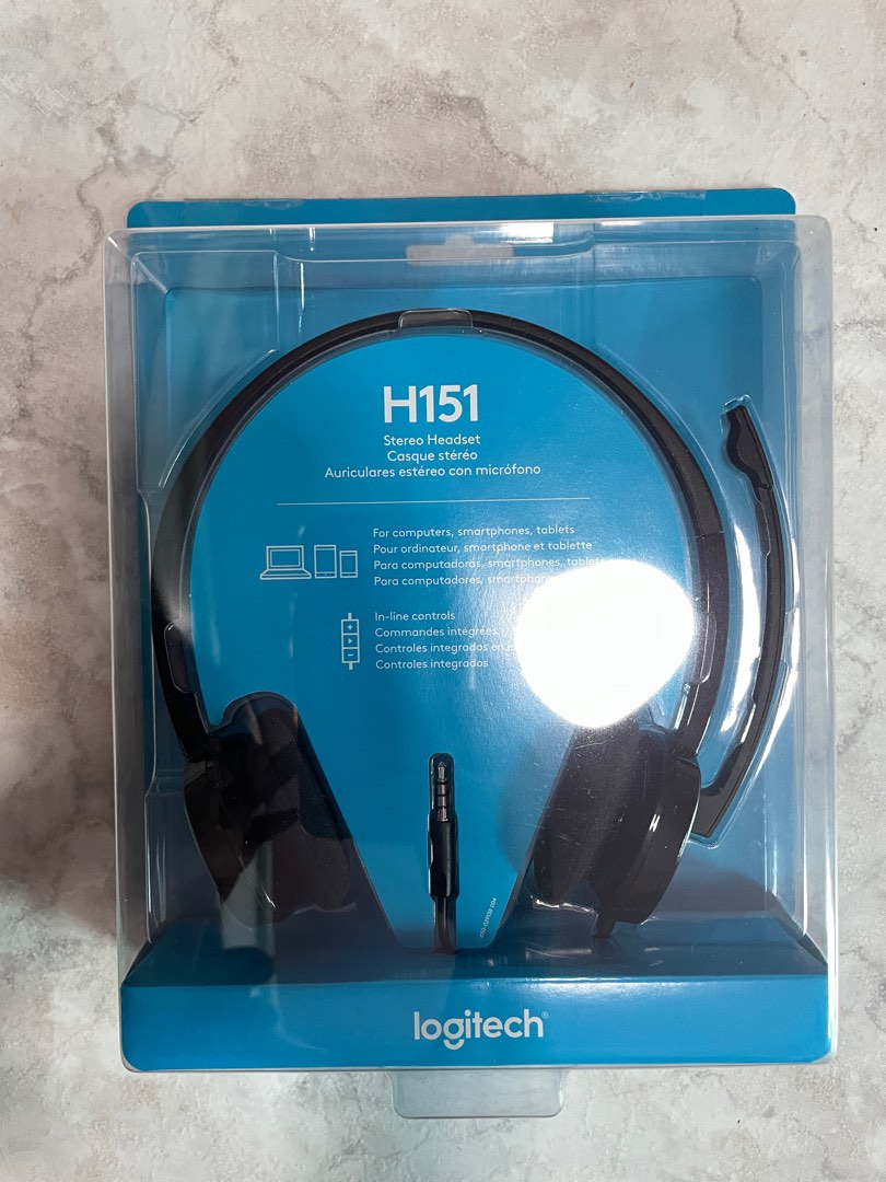 LOGITECH H151 Stereo Headset Black, Audio, Headphones & Headsets on ...