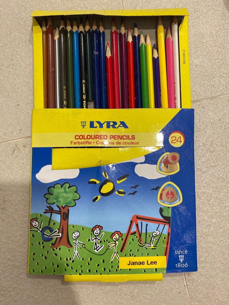 LYRA Colour Pencils 24, Hobbies & Toys, Stationery & Craft, Stationery ...