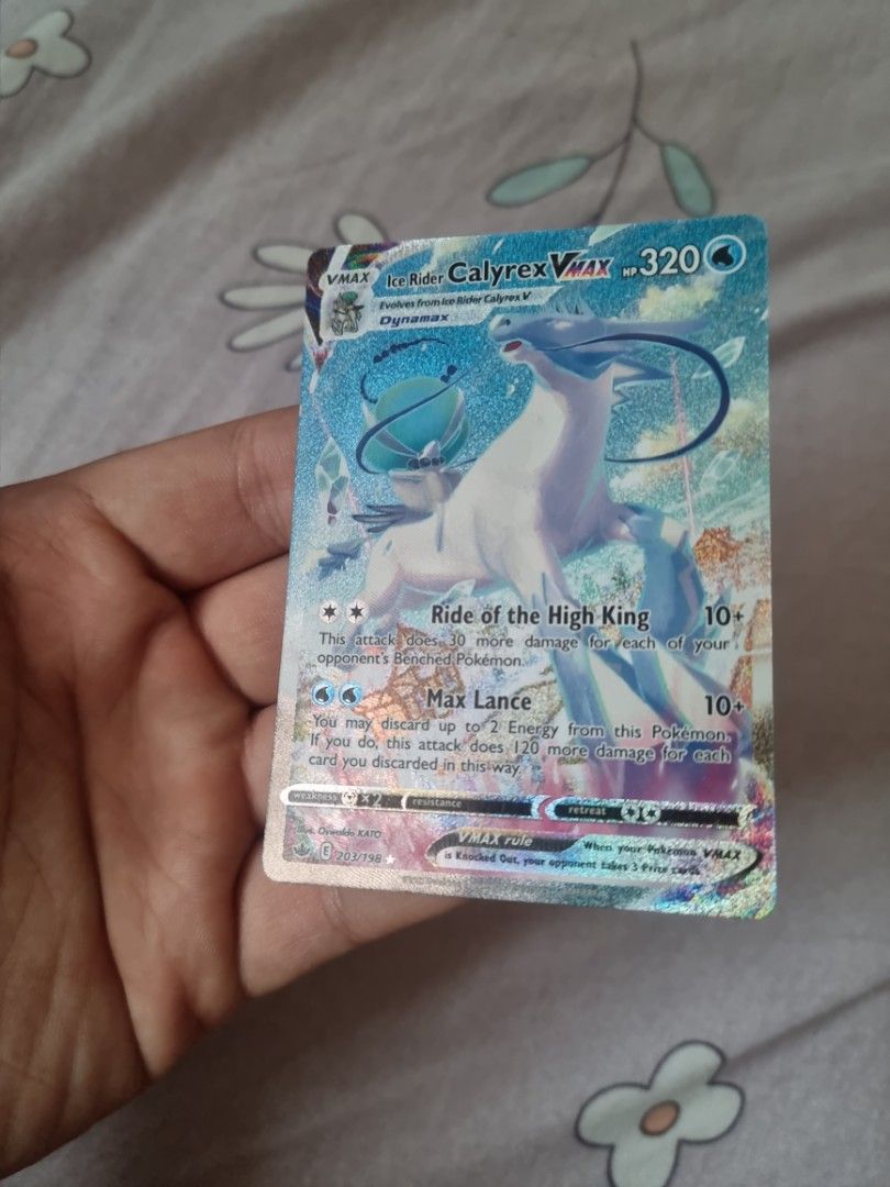 ICE RIDER CALYREX VMAX ALTERNATE ART | Vintage Pokemon| POKEMON AA ...