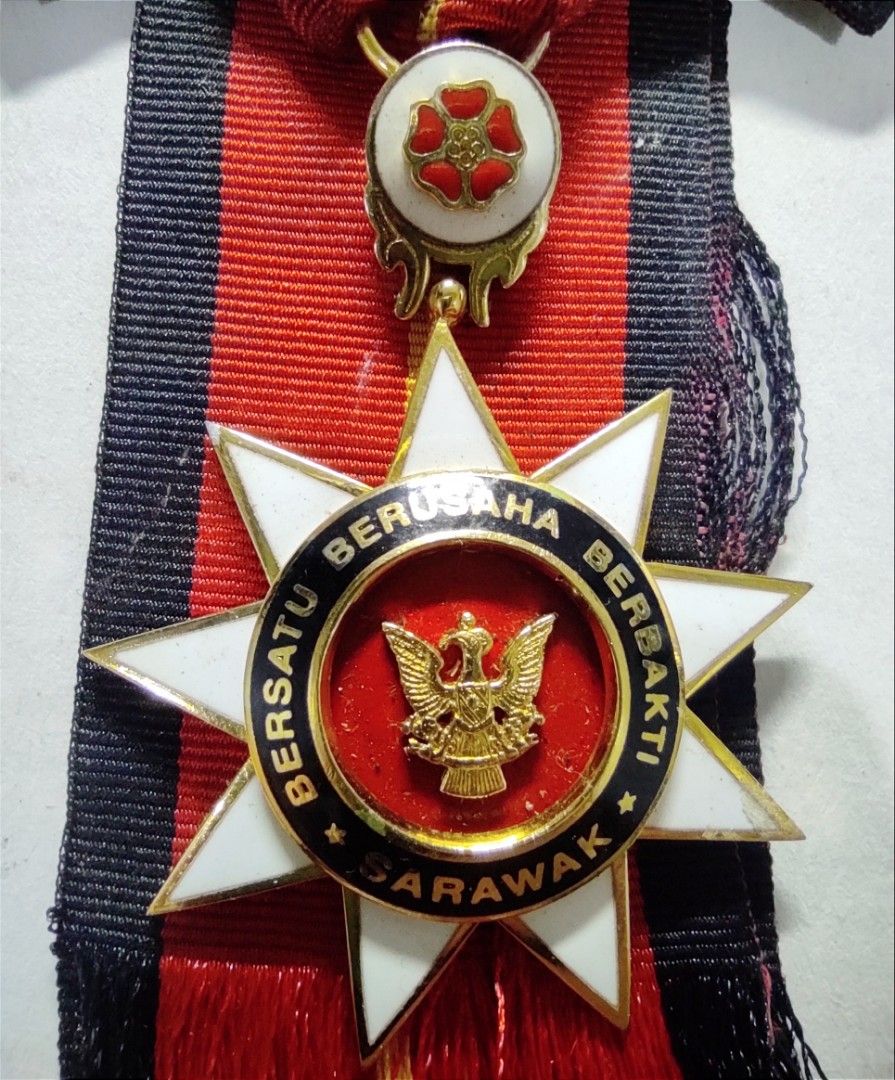 MALAYSIA Sarawak Pingat Silver Medal MEDALLION Star Ahli Bintang ...