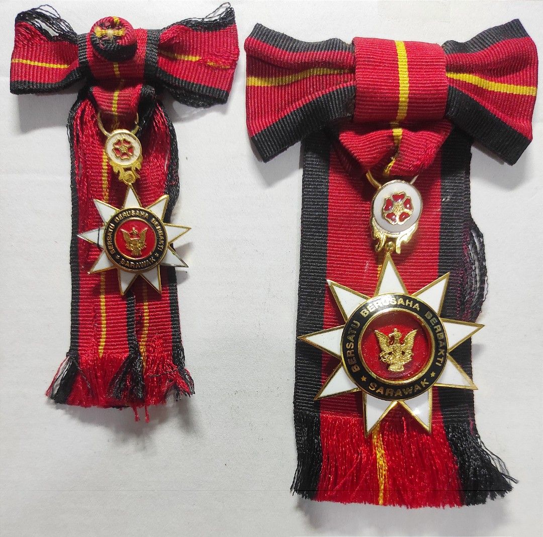 MALAYSIA Sarawak Pingat Silver Medal MEDALLION Star Ahli Bintang ...