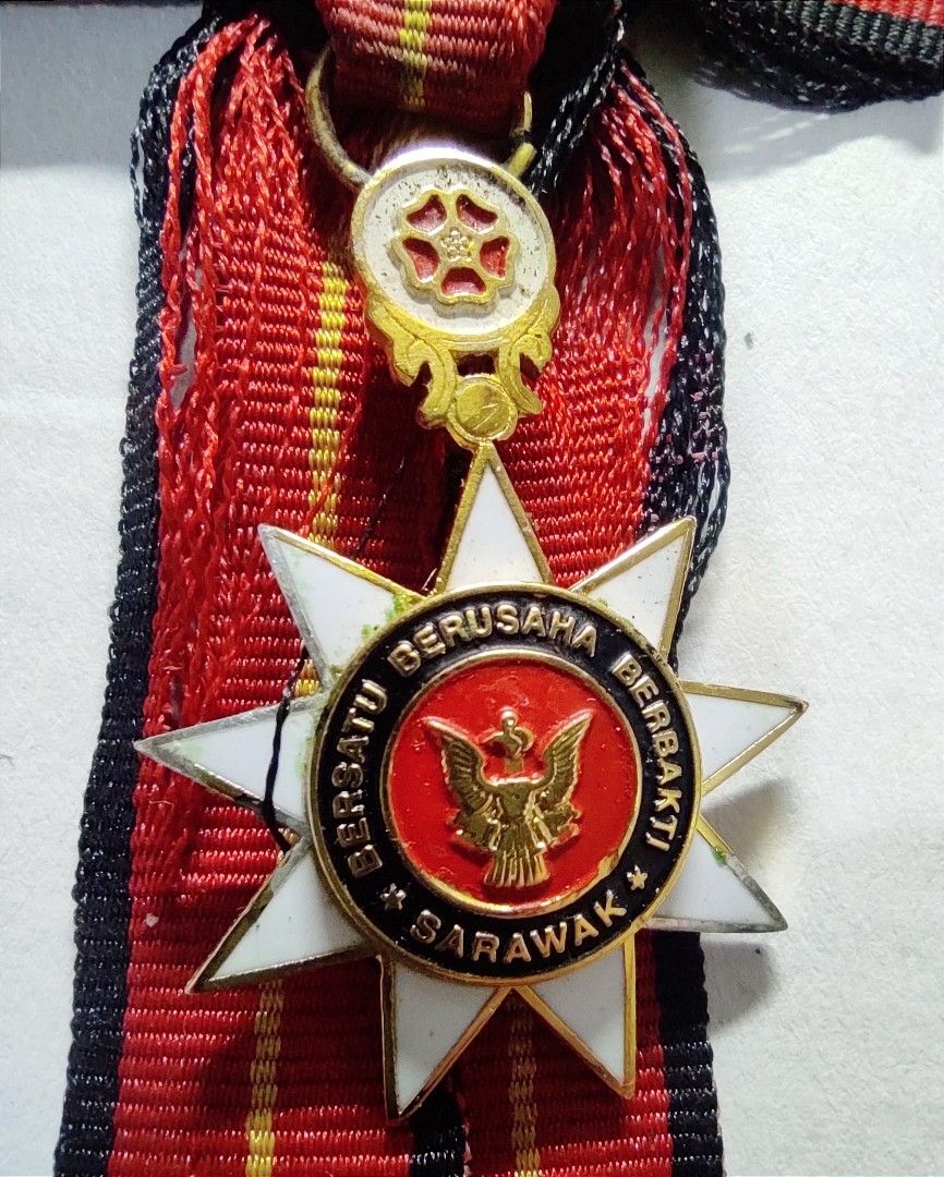 MALAYSIA Sarawak Pingat Silver Medal MEDALLION Star Ahli Bintang ...