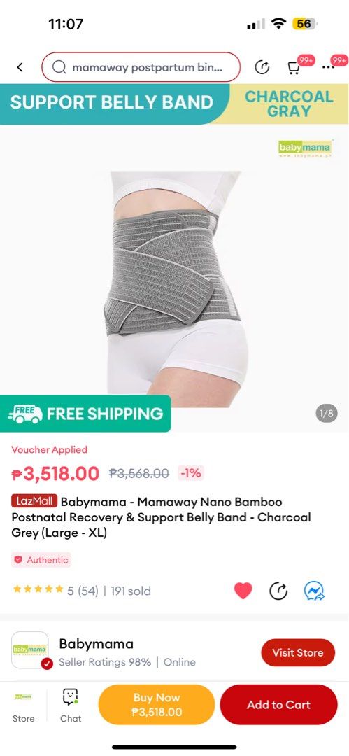 Mamaway postpartum binder, Babies & Kids, Maternity Care on Carousell