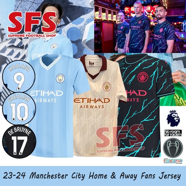 Manchester City FC Full Kits 23/24 Season, Men's Fashion, Activewear on ...
