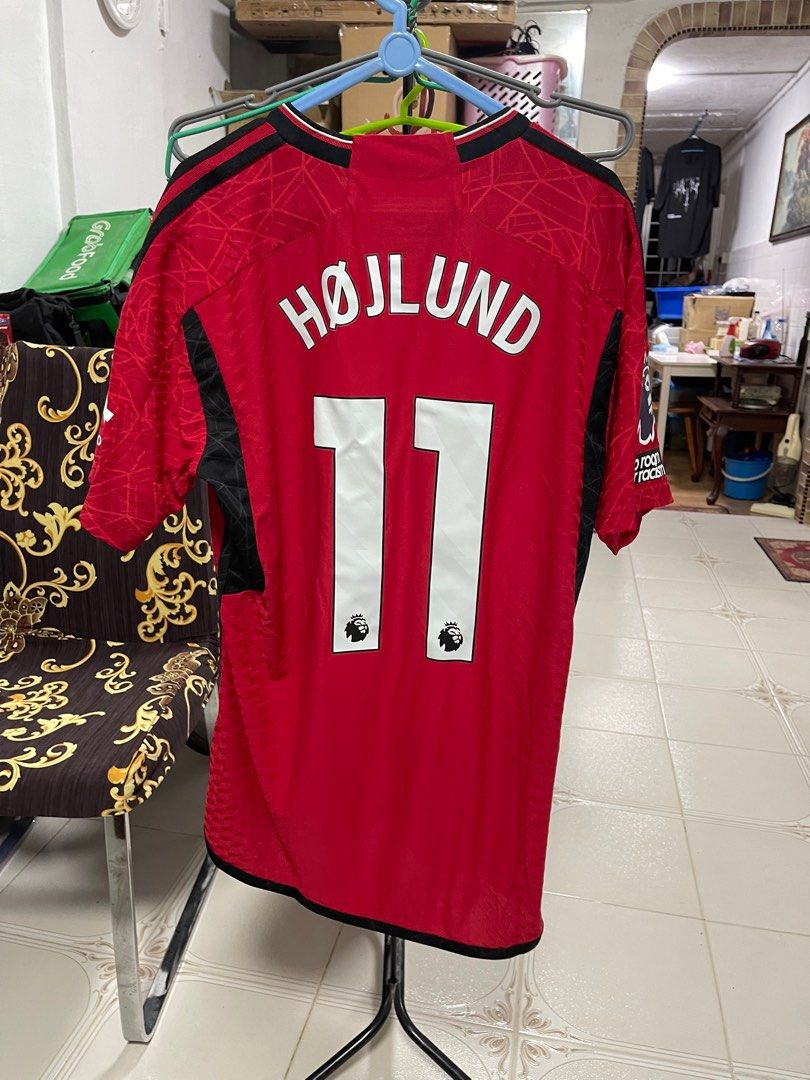 Manchester United Manu home player kit jersey 23/24, Men's Fashion ...