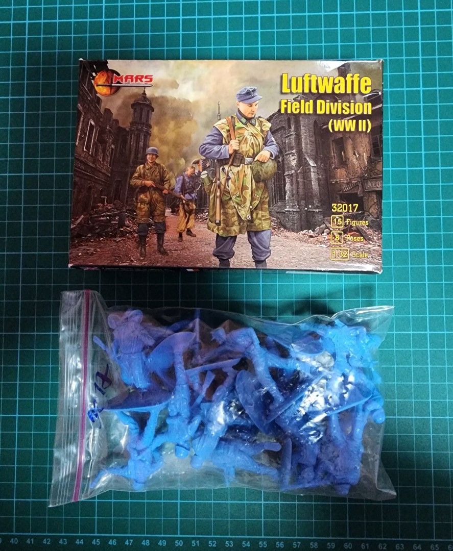 MARS WW2 German Luftwaffe Field Division 32017 Plastic Toy Soldiers 1: ...