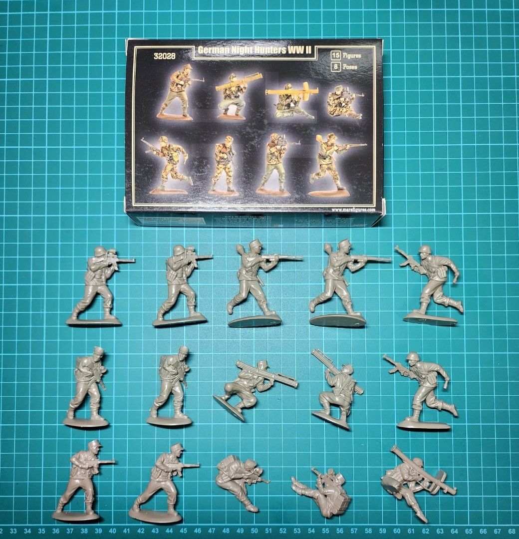 MARS WW2 German Night Hunters Plastic Toy Soldiers 1:32 Made in Ukraine ...