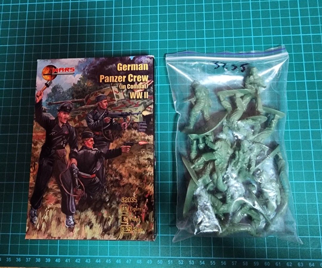 MARS WW2 German Army Panzar Tank Crew (In Combat) 32035 Plastic Toy ...