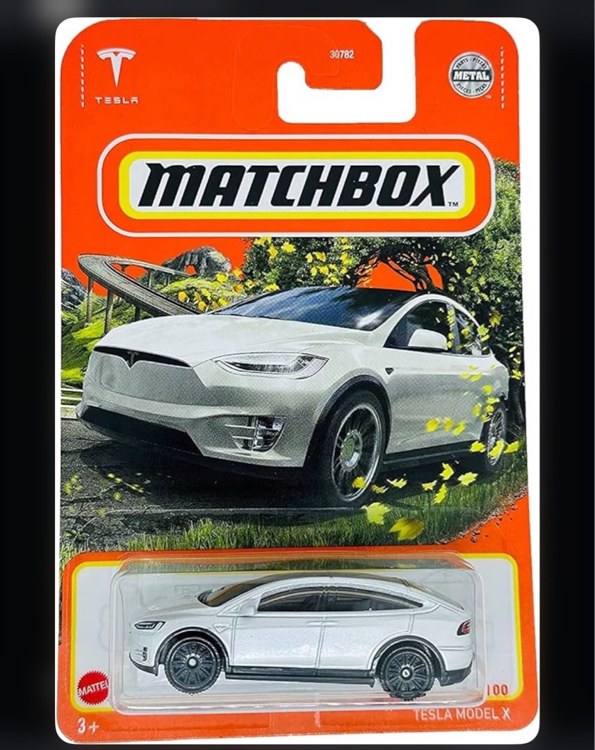全新未拆封！Matchbox Tesla Model X 白 特斯拉 電動車 模型車, 書籍、休閒與玩具, 玩具、公仔、桌遊在旋轉拍賣