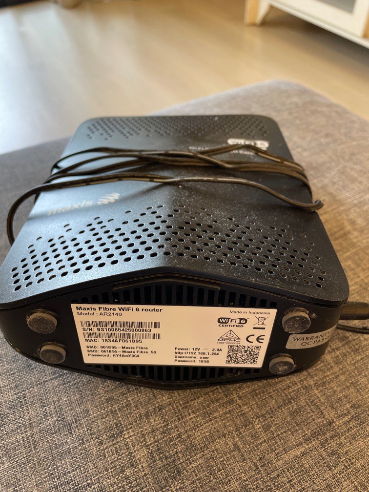 Maxis Fibre Wifi 6 Router AR2140, Computers & Tech, Parts & Accessories ...