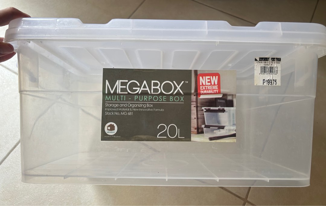 MEGABOX MULTI - PURPOSE BOX- 20 literso, Furniture & Home Living, Home ...