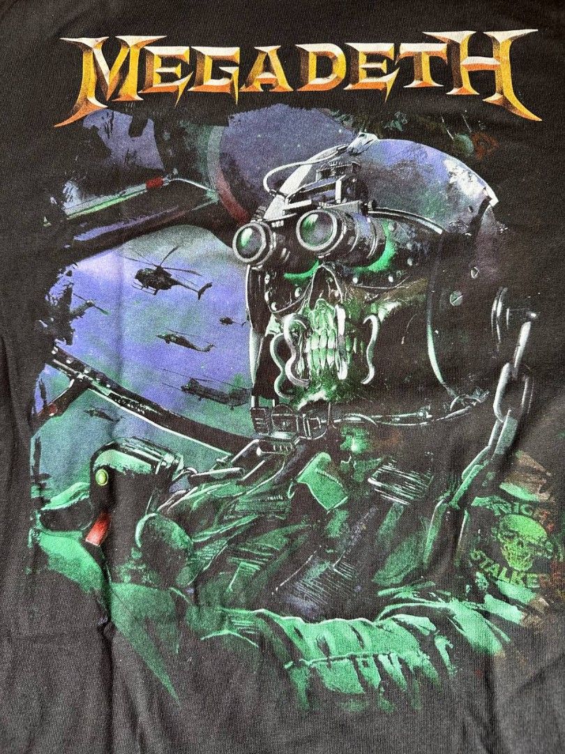 Megadeth Vic Helicopter Crush the World Tour 2023 - Canada Tour, Men's Fashion, Tops & Sets ...