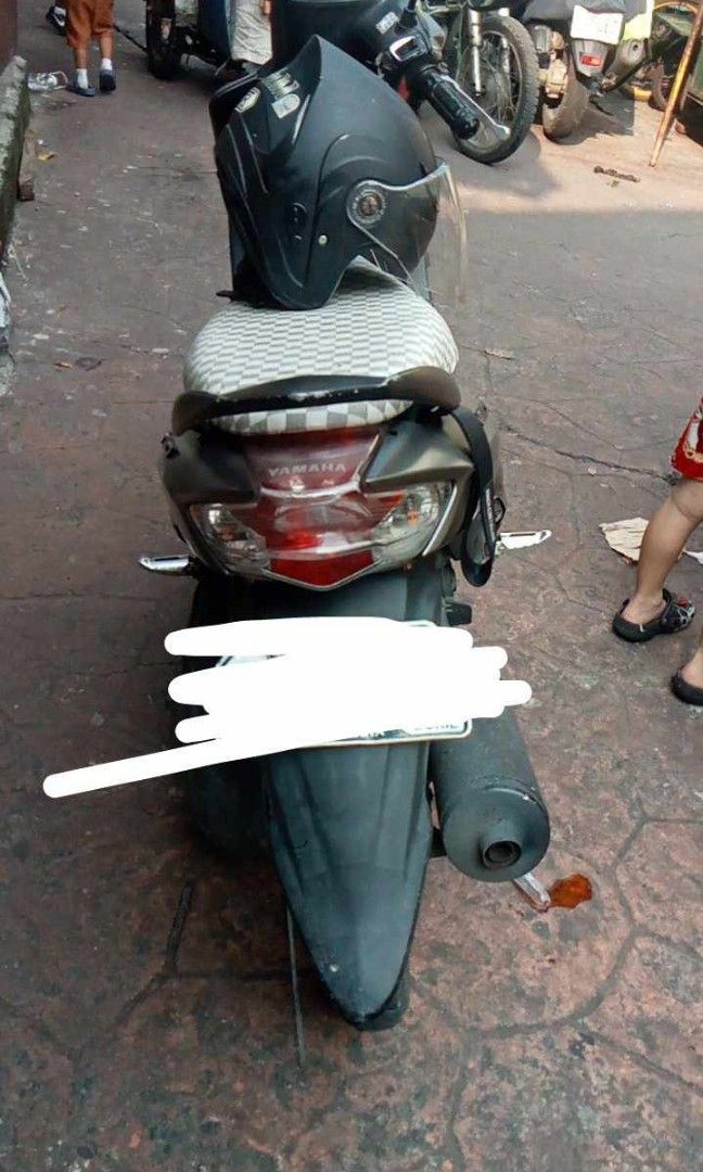 mio sporty 2019 gray color, Motorbikes, Motorbikes for Sale on Carousell