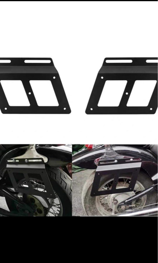 Motorcycle Cruiser Side Rack Panniers, Motorcycles, Motorcycle ...