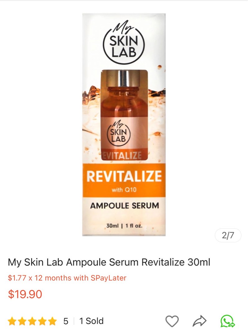 My Skin Lab Revitalize Ampoule Serum, Beauty & Personal Care, Face, Face Care on Carousell