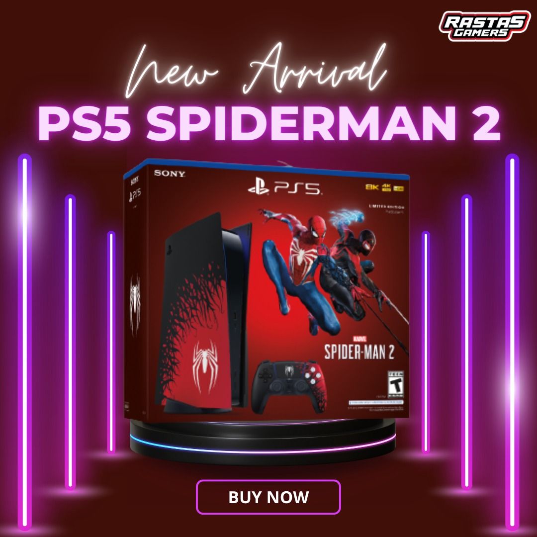 Ps5 spiderman bundle malaysia set (1 year warranty), Video Gaming ...