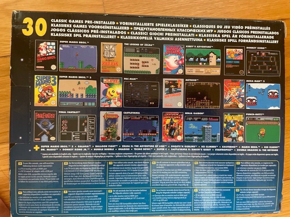 Nintendo Classic Mini - 30 games pre-installed, Video Gaming, Video ...