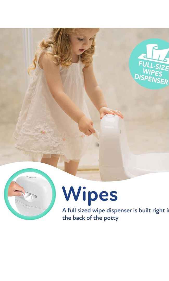 Nuby My Real Potty Training Toilet with Life-Like Flush Button & Sound ...