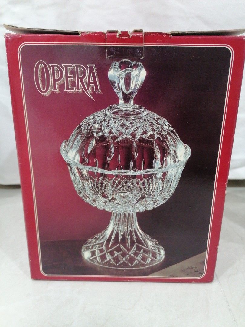 Opera RCR Glass Candy Box, Furniture & Home Living, Home Decor ...