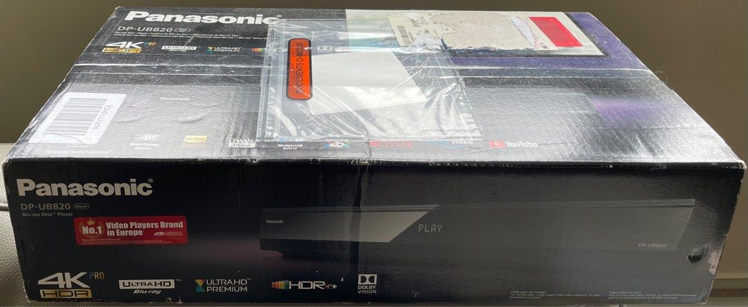 Panasonic DP-UB820 4K Ultra HD Blu-Ray Player, TV & Home Appliances, TV ...