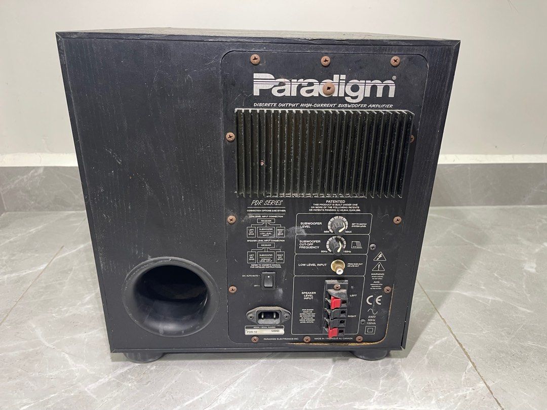 Paradigm active subwoofer, Audio, Other Audio Equipment on Carousell