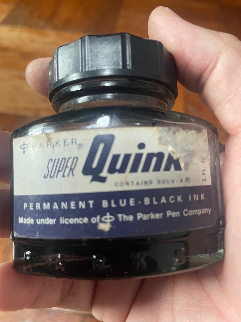 Parker Super Quink Permanent Blue-Black Ink, Hobbies & Toys ...