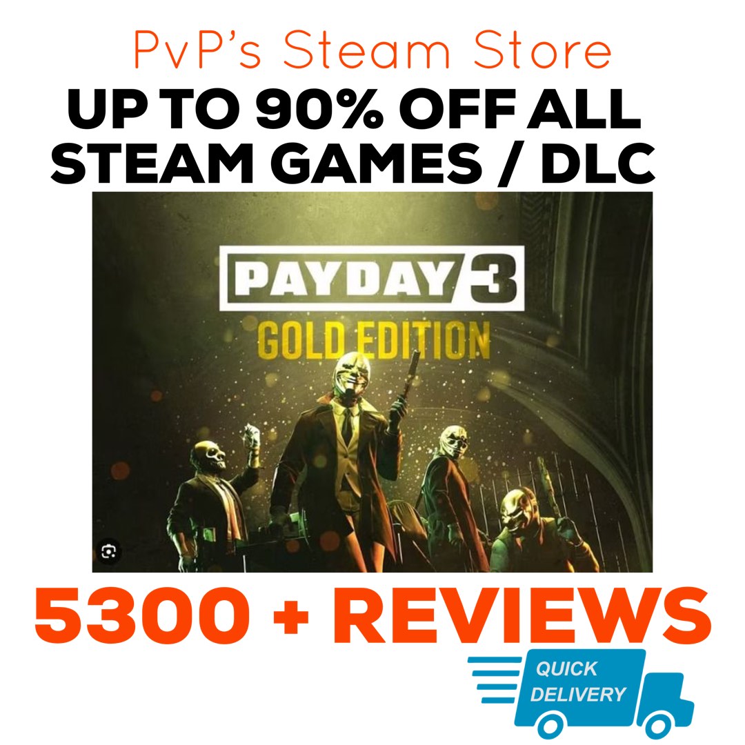 Payday 3 Gold Edition [Steam Games], Video Gaming, Video Games, Others ...