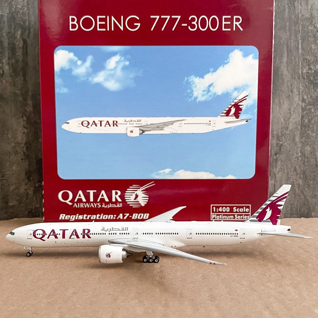 (Phoenix Model) Qatar Airways Boeing 777-300ER A7-BOB 1/400 Airplane ...