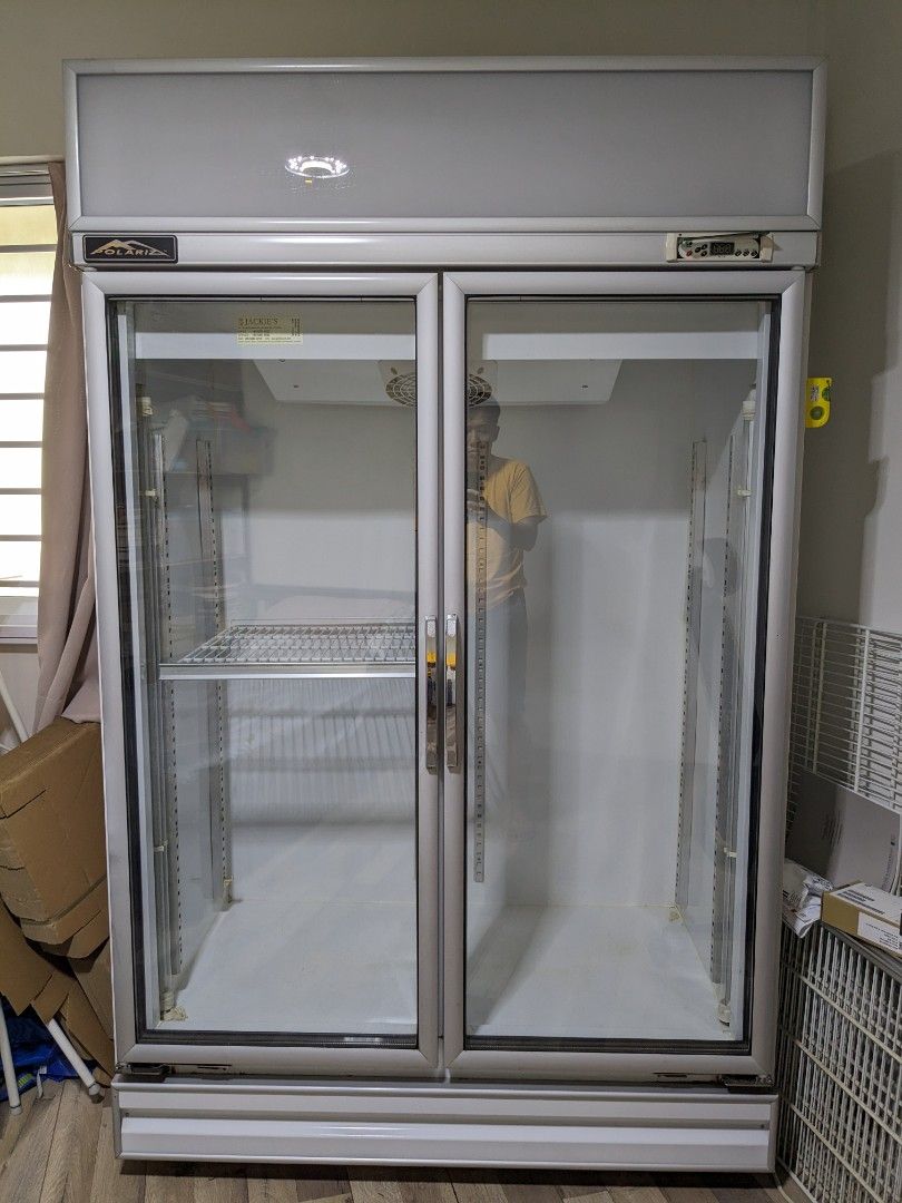 Polariz upright glass door display chiller, TV & Home Appliances ...