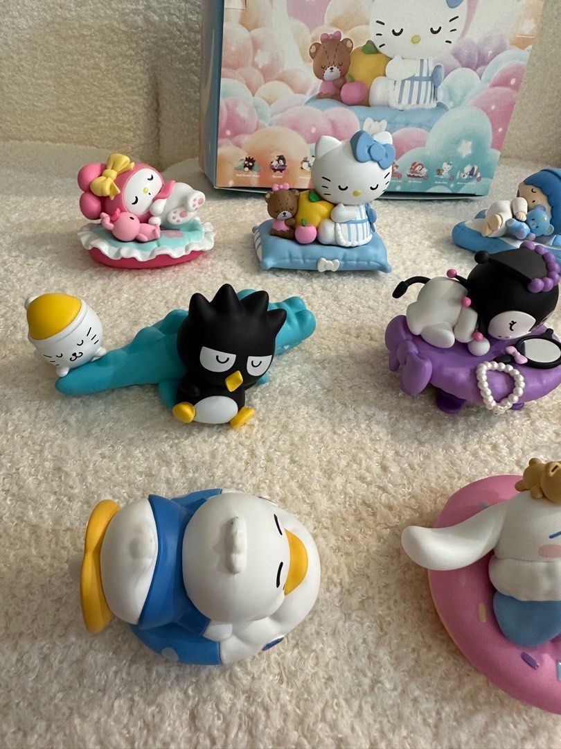 Popmart Sanrio Characters Fall Asleep Full Set (with box), Hobbies ...