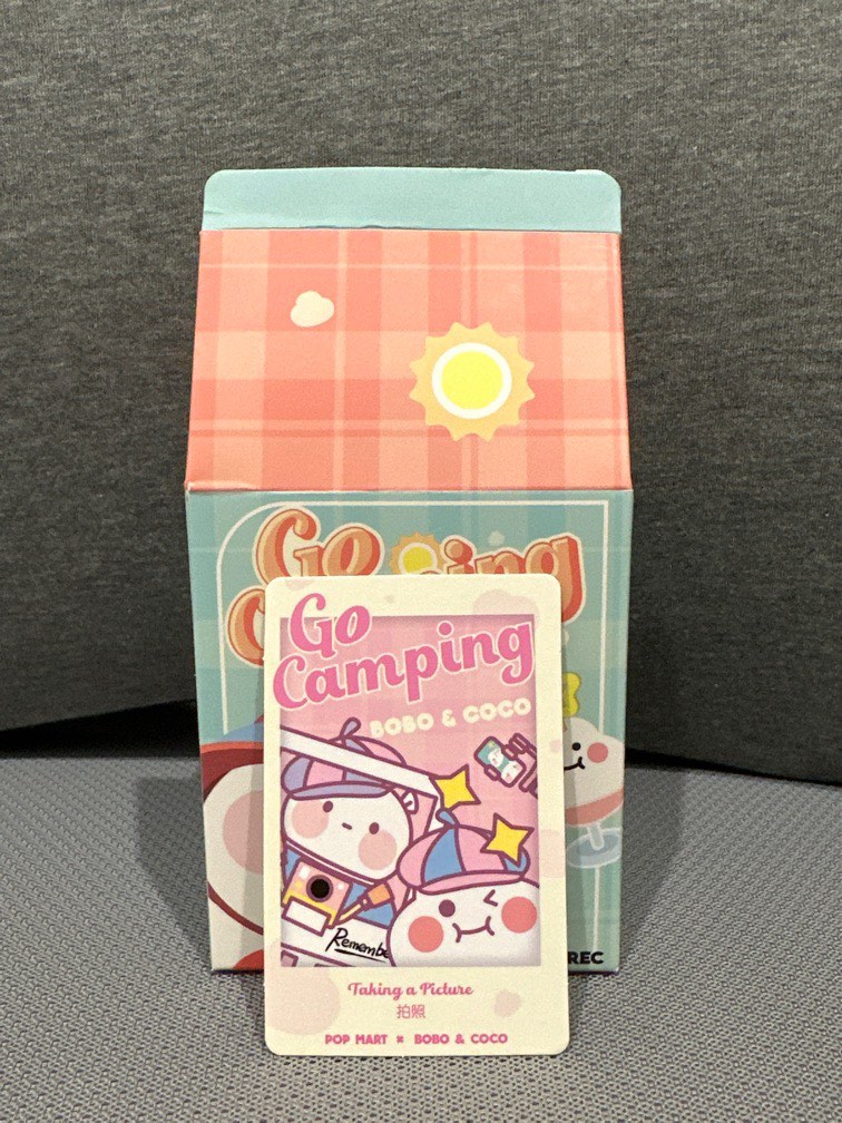 Popmart Bobo & Coco Go Camping Series Taking a Picture, Hobbies & Toys ...