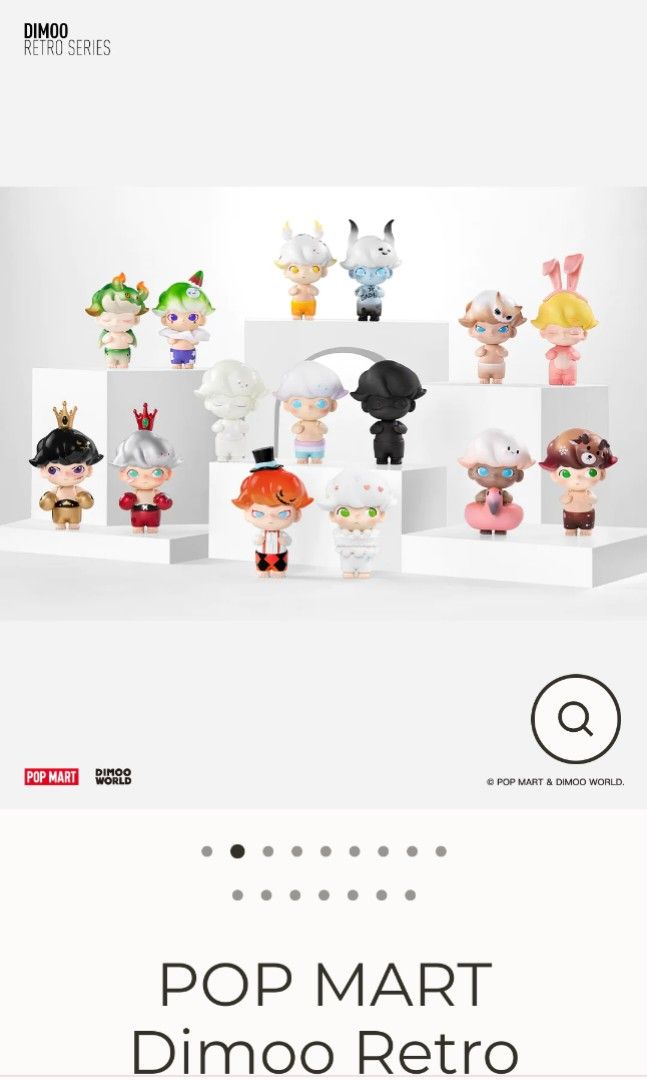 Popmart Dimoo Retro Series, Hobbies & Toys, Toys & Games on Carousell