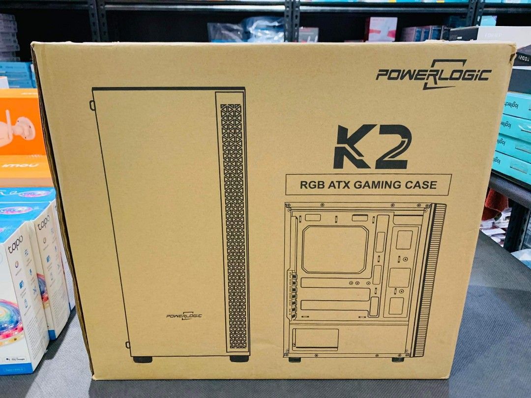 Powerlogic K2 RGB ITX/ATX/Micro Tempered Glass Gaming Case Casing ...