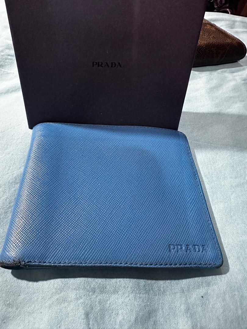 prada mens wallet, Luxury, Bags & Wallets on Carousell