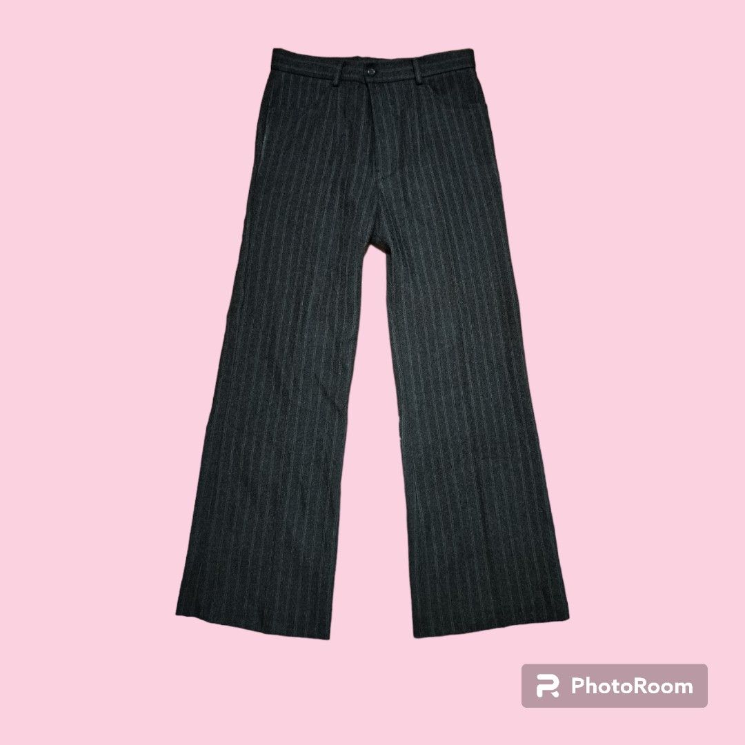 Premium Black Highwaist office formal trouser slacks lines, Women's ...