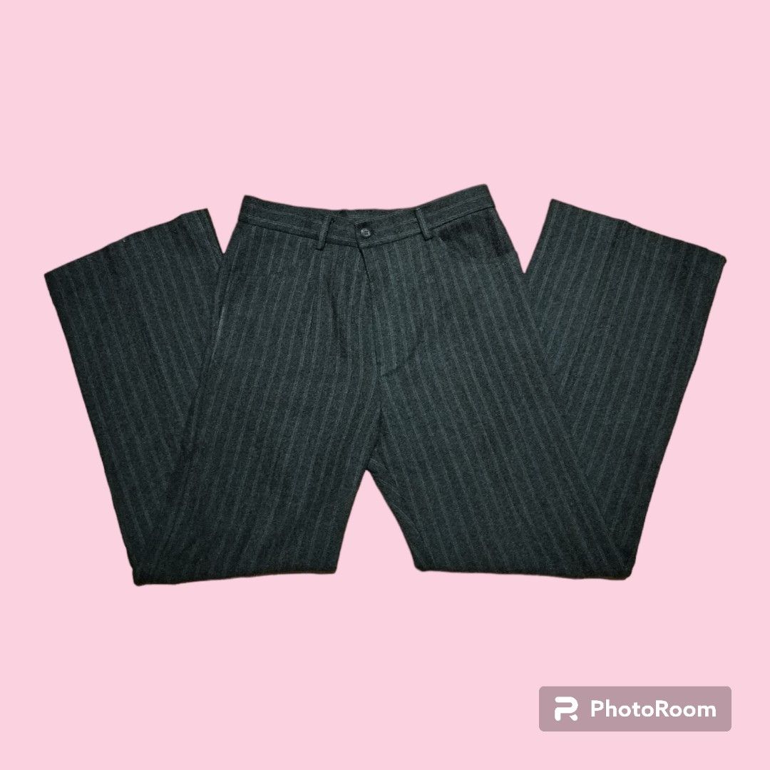 Premium Black Highwaist office formal trouser slacks lines, Women's ...