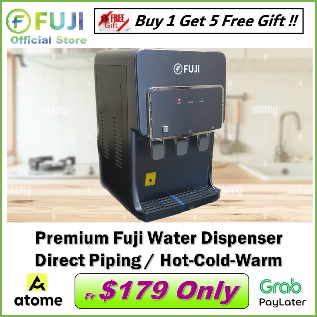 Premium Fuji Water Dispenser With Compressor Cooler & Direct Piping To ...