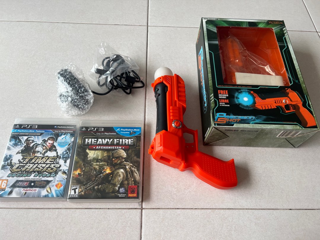 PS3 Motion Controller & PS3 Camera eye and games Time Crisis and Heavy ...