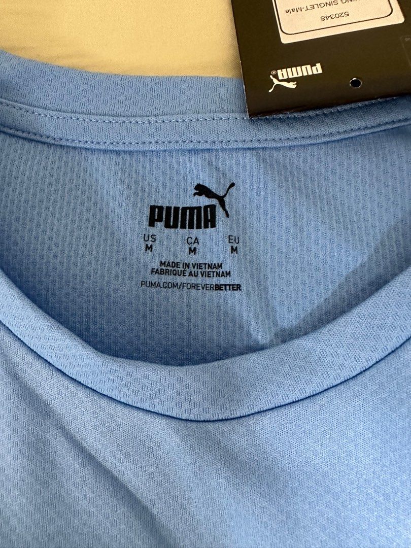 Puma light blue Running Singlet for Men (M size), Men's Fashion ...