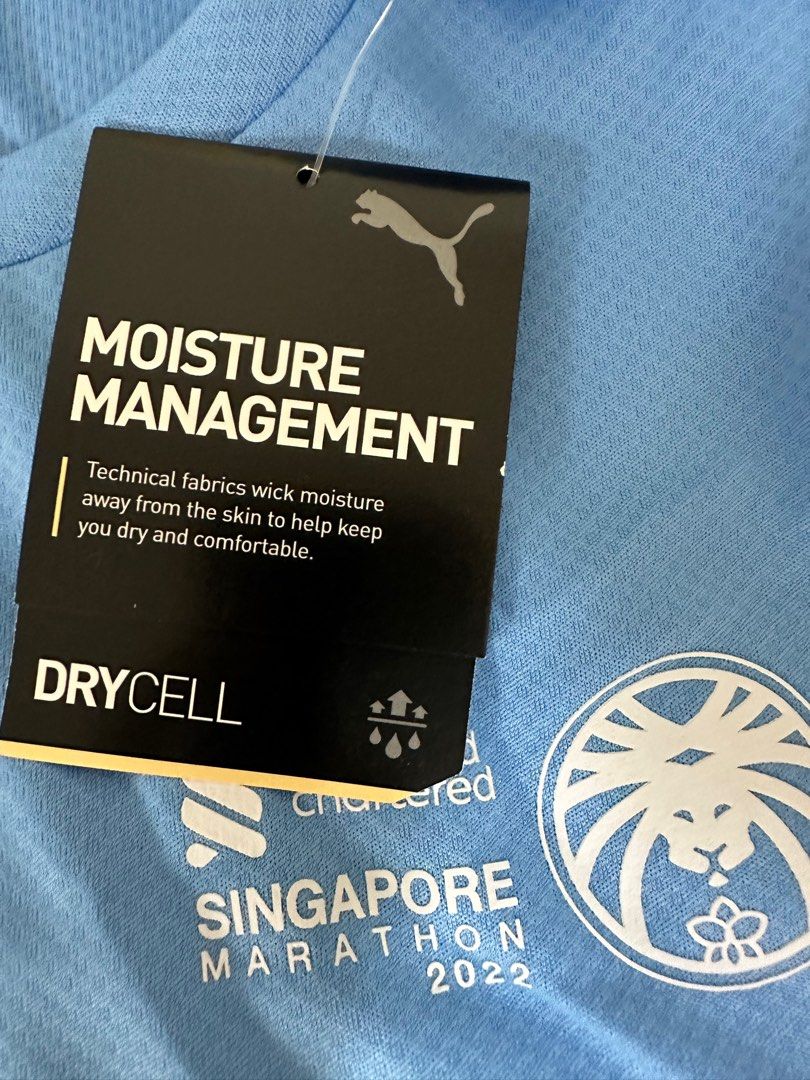 Puma light blue Running Singlet for Men (M size), Men's Fashion ...