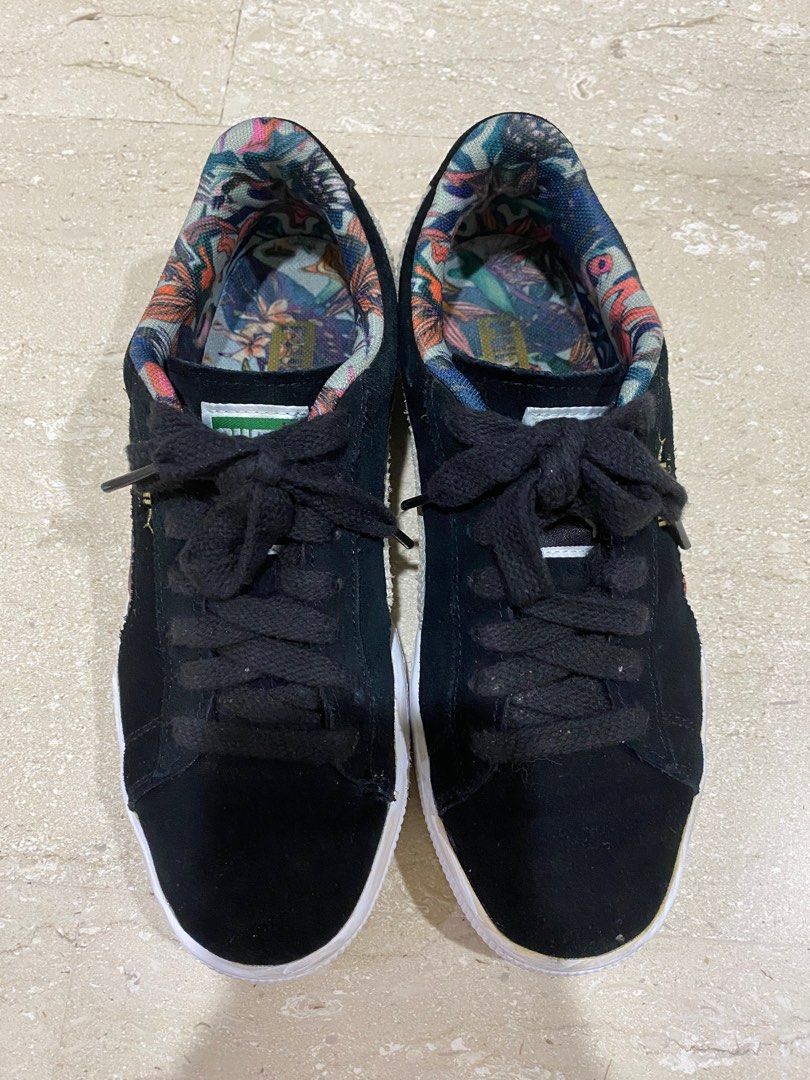 PUMA Suede Garden Floral, Women's Fashion, Footwear, Sneakers on Carousell