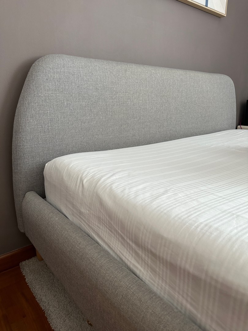 Queen Size Caleb Bed from Castlery (Mattress not Included), Furniture & Home Living, Furniture ...