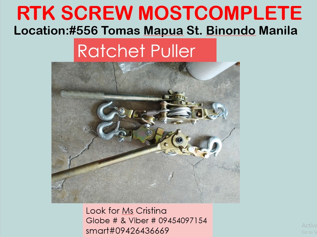 Ratchet Puller, Commercial & Industrial, Construction Tools & Equipment ...
