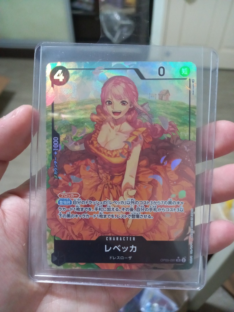 Rebecca OP5 One Piece Card Tcg Parallel AA, Hobbies & Toys, Toys ...