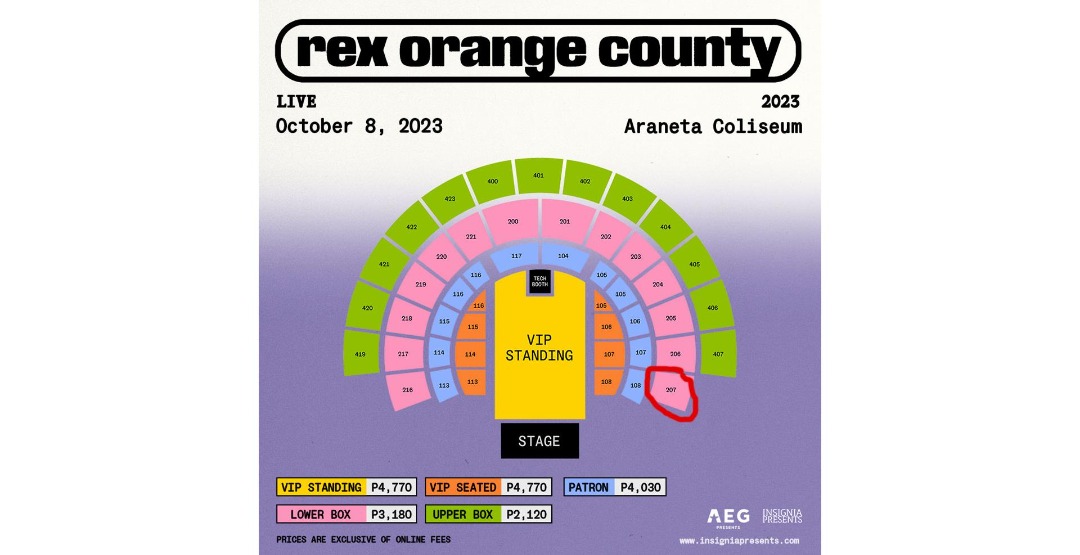 Rex Orange County Manila 2023 LowerBox, Tickets & Vouchers, Event ...