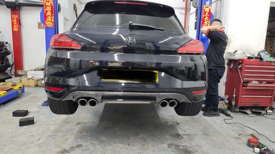 Scirocco facelifted rear diffuser, Car Accessories, Accessories on ...