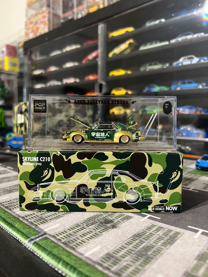 (Sealed) Poprace x Bape 30th Anniversary Nissan Skyline C210 Bosozoku ...