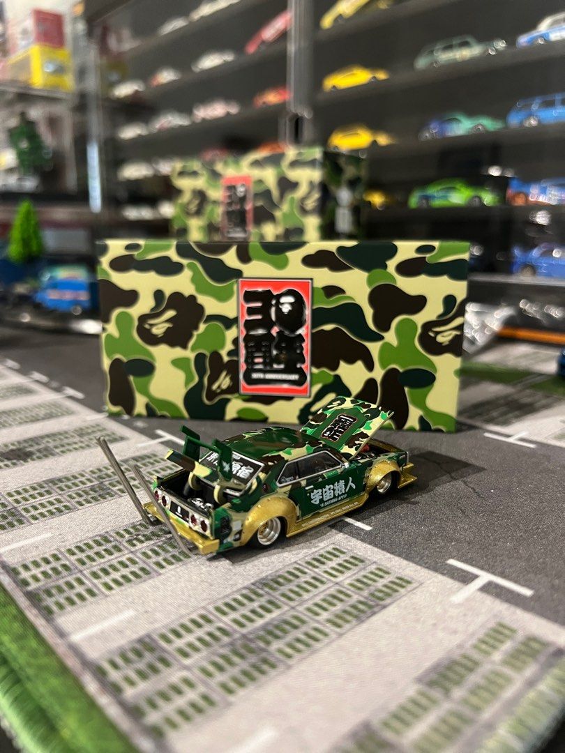 (Sealed) Poprace x Bape 30th Anniversary Nissan Skyline C210 Bosozoku ...