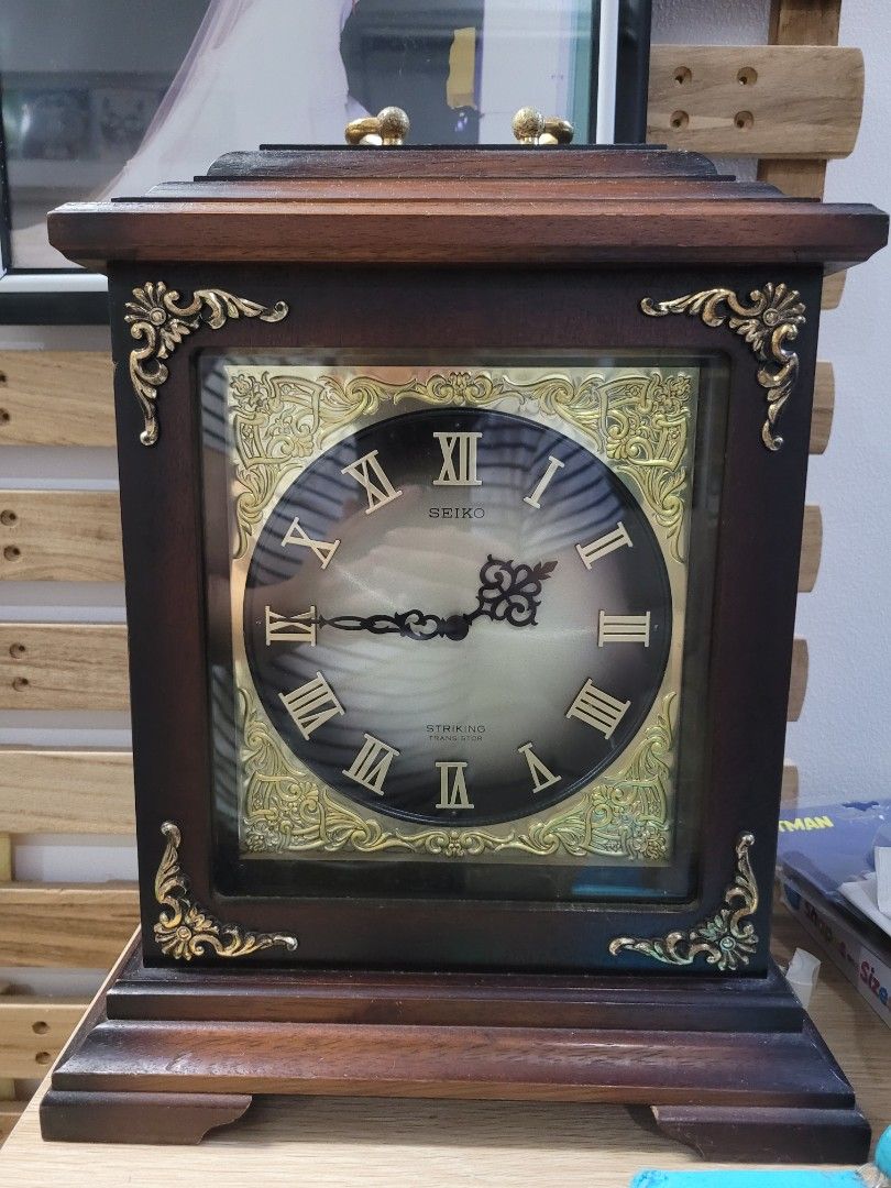 Seiko Table Top Clock Vintage, Furniture & Home Living, Home Decor ...