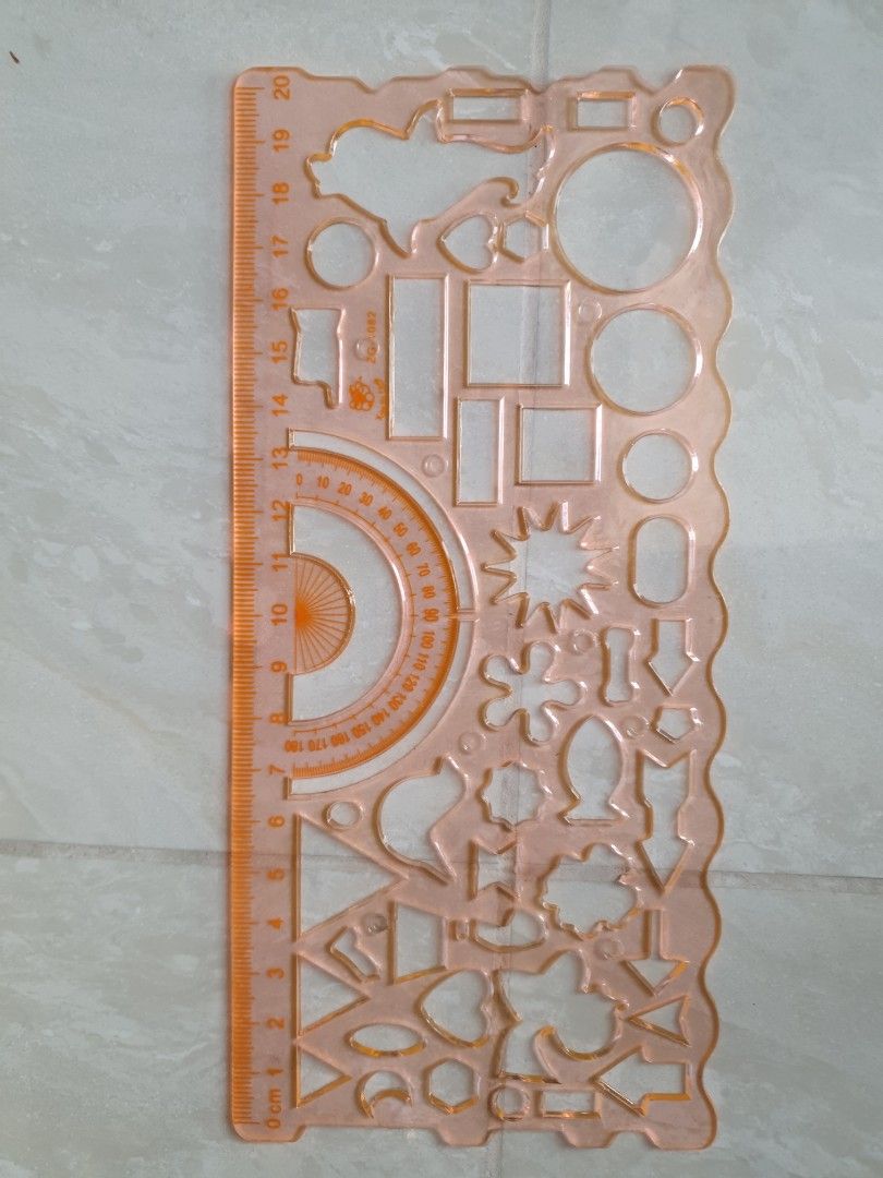 Shape rulers, Hobbies & Toys, Stationery & Craft, Stationery & School ...